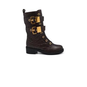 Giuseppe Zanotti Lederstiefel - - Shoes - Damen - Braun - 35 EU