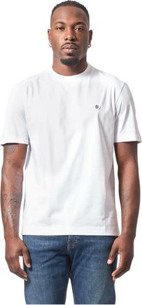 HUGO BOSS Homme, Tops, Blanc, Taille: XS T-shirt Blanc avec Monogramme Double B