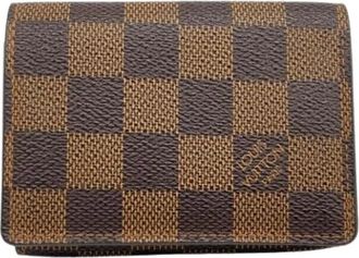 Louis Vuitton unisex, Pre-owned, Brun, Taille: ONE Size Portefeuille en tissu Pre-owned