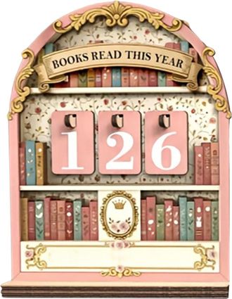 Generic Books Read This Year Counter, Personalisiert Buch Tracker Schild, Buchz&auml;hler Tracker Deko B&uuml;cherregal, F&uuml;r Zuhause Bibliothek Klassenzimmer B&uuml;ro Arbei