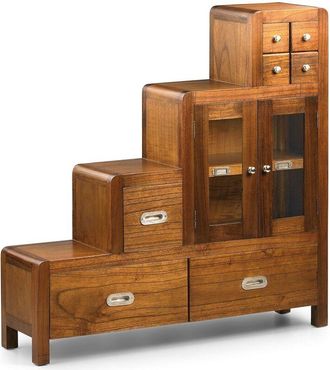 Les Tendances Meuble de rangement escalier droit en bois massif de Mindy Sotchy 98cm