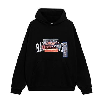 Balenciaga Herren, Sweatshirts & Hoodies, Schwarzk, MGr&ouml;&szlig;e