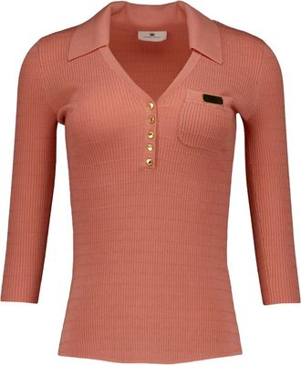 Elisabetta Franchi Femme, Tops, Rose, Taille: 36 FR Pull en maille