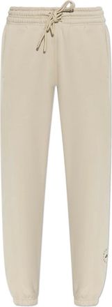 adidas by Stella McCartney Femme, Pantalons, Beige, Taille: 42 FR Logo Elasticated Pantalons de surv&ecirc;tement