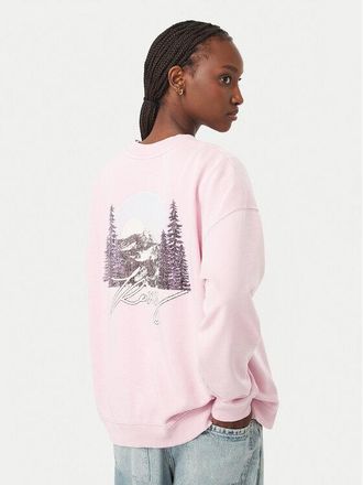 Roxy Sweatshirt Cross Your Mind ERJFT05113 Rosa Regular Fit