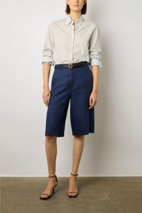 Gerard Darel Bermuda de tailleur en lin - CELENN - Encre