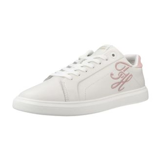 Tommy Hilfiger Femme, Chaussures, Blanc, Taille: 39 EU Icon Court Script