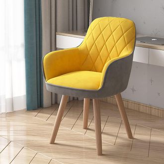 Generic Moderner Akzentstuhl Mit Mittlerer R&uuml;ckenlehne Und Armlehnen - 360&deg; Drehbarer B&uuml;ro-/Gaming-/Esszimmerstuhl Aus Samt, PU-Leder Oder Technischem Stoff (