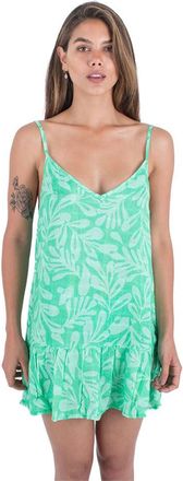 Hurley Damen Marineblaues Minikleid mit V-Ausschnitt Lässiges Kleid, Marine Jade, M