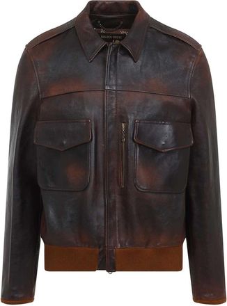 Golden Goose Bomber - Marron Fonc&eacute;