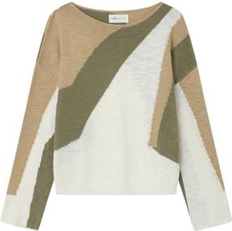 Springfield 5.MD.sweatert.paisaje Pull, Beige Clair, S Femme