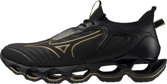 Mizuno Mens Wave Prophecy 14 Running Shoe, Schwarz/Gold, 43 EU