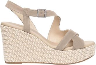 Nero Giardini Femme, Chaussures, Beige, Taille: 38 EU E616020D Sandale compens&eacute;e