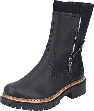 Rieker Femme 72680 Botte Tendance, Noir, 41 EU