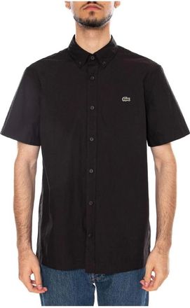 Lacoste Homme, Chemises, Noir, Taille: M Short Sleeve Shirt