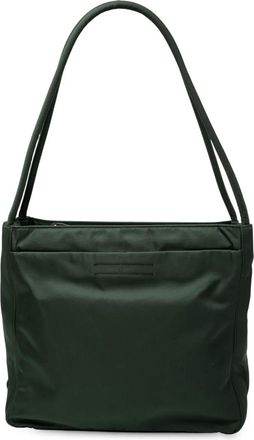 Prada 2000-2013 Tessuto Schultertasche - Grün