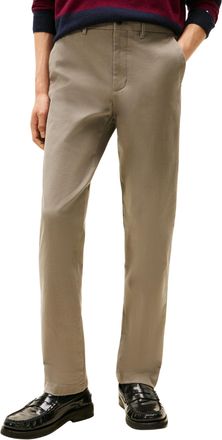 Tommy Hilfiger Herren Chino Hose Denton Brushed Twill Straight Fit, Grau (Hydrogen Grey), 34W/32L
