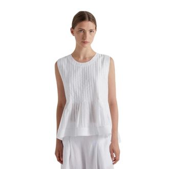 Meimeij Femme, Blouses et Chemises, Blanc, Taille: 46 FR Blouse M6El01