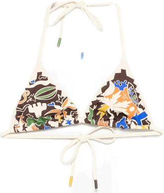 Alemais Femme, Maillots de bain, Multicolore, Taille: 36 FR Maroc Triangle Bikini Top