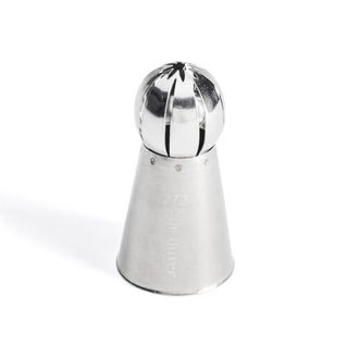 De Buyer De Buyer - Douille russe &agrave; fleur en inox - Fines stries - En Inox, Id&eacute;ale pour D&eacute;corer, Garnir et Remplir, Sans Soudure pour Hygi&egrave;ne Parfaite, SAdapte