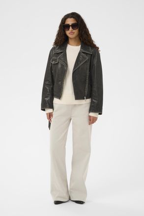 Soaked In Luxury Lederjacke SLPanima Lederjacke Baggy fit
