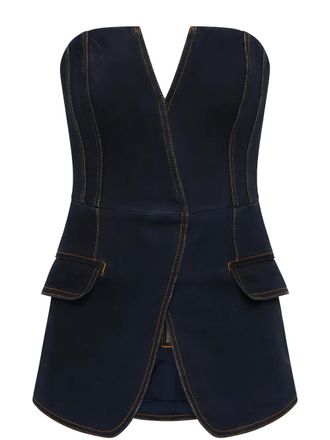 Rebecca Vallance haut Aviator - Bleu