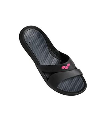 Arena Sandales Pool Nina Dark Grey/Black, Sandales pour Femme - Noir - Noir, Gris fonc&eacute;, 39 EU EU