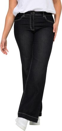 Angel Of Style Damen große Größen Übergrößen Plus Size Jeans Nora, weit und gerade, Stretchkomfort, 4-Pocket schwarz 100 831926100-100