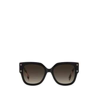 Carolina Herrera Femme, Accessoires, Noir, Taille: 55 MM Lunettes de soleil carr&eacute;es