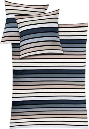 Kleine Wolke 6109271952 Bettw&auml;sche Rimini, Ma&szlig;e: 135 x 200 cm und 80 x 80 cm, Farbe: Taupe