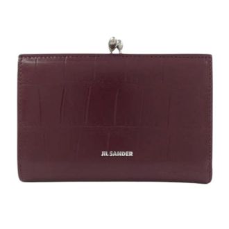 Jil Sander Portefeuille en cuir Pre-owned - Homme - Pre-owned - Rouge - Taille: ONE Size