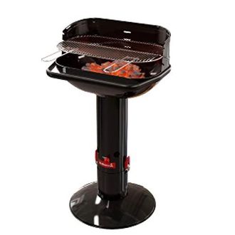 Barbecook Barbecook Loewy 55 Holzkohlegrill BBQ mit Windschutz, Grillen f&uuml;r 10 Personen, schwarz, 60x35x101cm