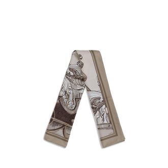 Burberry Mens Beige Silk Scarf
