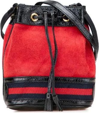 Gucci unisex, Pre-owned, Multicolore, Taille: ONE Size Sac Seau en Daim Pre-owned