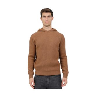 MC2 Saint Barth Geripptes Sweatshirt aus Merinowolle - - Sweatshirts & Hoodies - Herren - Braun - L
