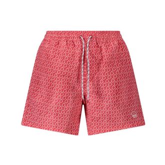 North Sails Gemusterte Badeshorts - - Swimwear - Herren - Rot - M