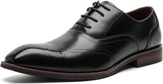 Generic Chaussures Oxford &agrave; Lacets pour Homme, Antid&eacute;rapantes, Confortables, Classiques et Formelles pour Le Travail, Les Mariages et Le Bureau,Noir,39 EU
