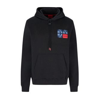 HUGO BOSS SweaT-shirt Dheel - Homme - Sweatshirts et sweats &agrave; capuche - Noir - Taille: 2XL