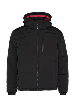 s.Oliver Winterjacke Outdoor-Jacke Wasserabweisende Steppjacke mit abnehmbarer Kapuze