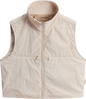 Woolrich Femme, Vestes, Beige, Taille: 38 FR Gilet superposable