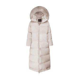 Moorer Femme, Manteaux, Beige, Taille: 36 FR Manteau Magda-OS