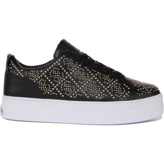 Guess Black Gold Trainer Low Top - - Shoes - Damen - Schwarzk - 36 EU