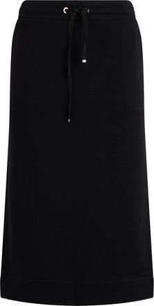 Moorer Mencia Jupe en Coton Molletonn&eacute; - Femme - Jupes - Noir - Taille: 36 FR