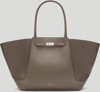 DeMellier The New York Dark Taupe Small Grain DeMellier