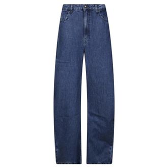 Rotate Draped Barrel Leg Jeans - - Jeans - Damen - Blau - W27