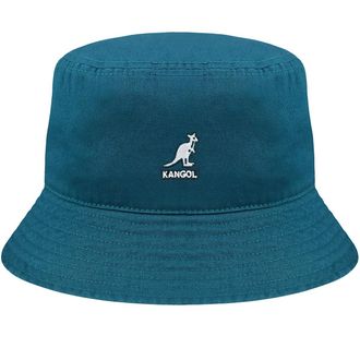 Kangol Washed Bucket Hat Fischerhut Stoffhut, Sommerhut, Strandhut, Anglerhut Damen/Herren - Strandhut Sommerhut Fr&uuml;hling-Sommer Sommer - S (54-55 cm) Petrol