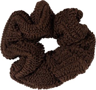 Hunza G Femme, Accessoires, Brun, Taille: ONE Size Scrunchie M Metallic Crinkle