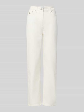 Lacoste Straight Fit Jeans aus Baumwoll-Mix