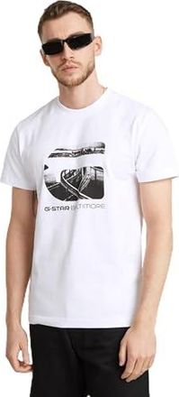 G-Star G-Star Homme T-Shirt Baltimore, Blanc (white D25679-C336-110), S