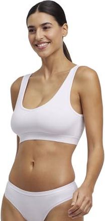 Falke Daily Comfort Multipack W Bu coton respirant 2 pi&egrave;ces, Bustier Femme, Blanc White 2000, XS